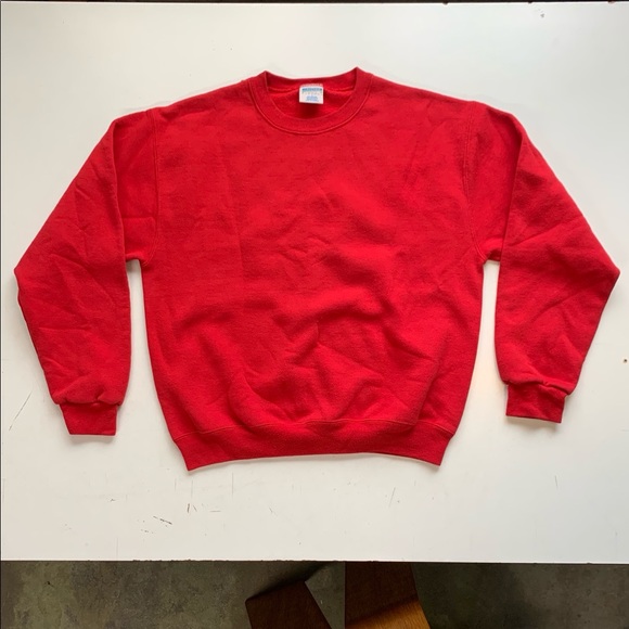 Vintage | Shirts | Seinfeld Era 9s Crewneck Sweatshirt Bright Red ...
